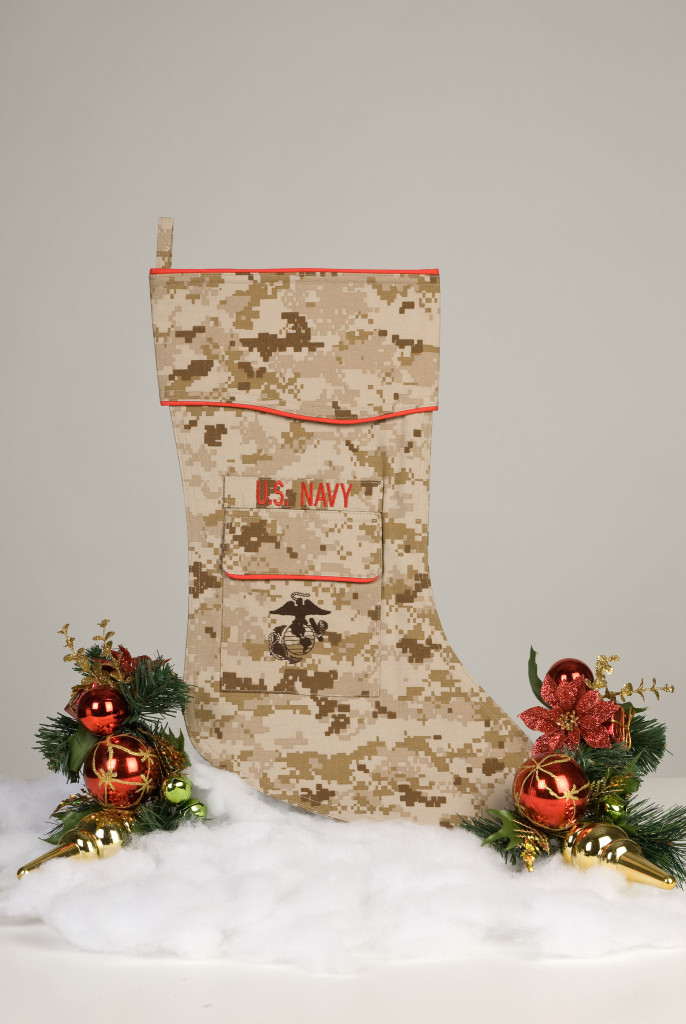 U.S. Navy Corpsman Christmas Stocking by Camosock® - Marine Desert Camo ...