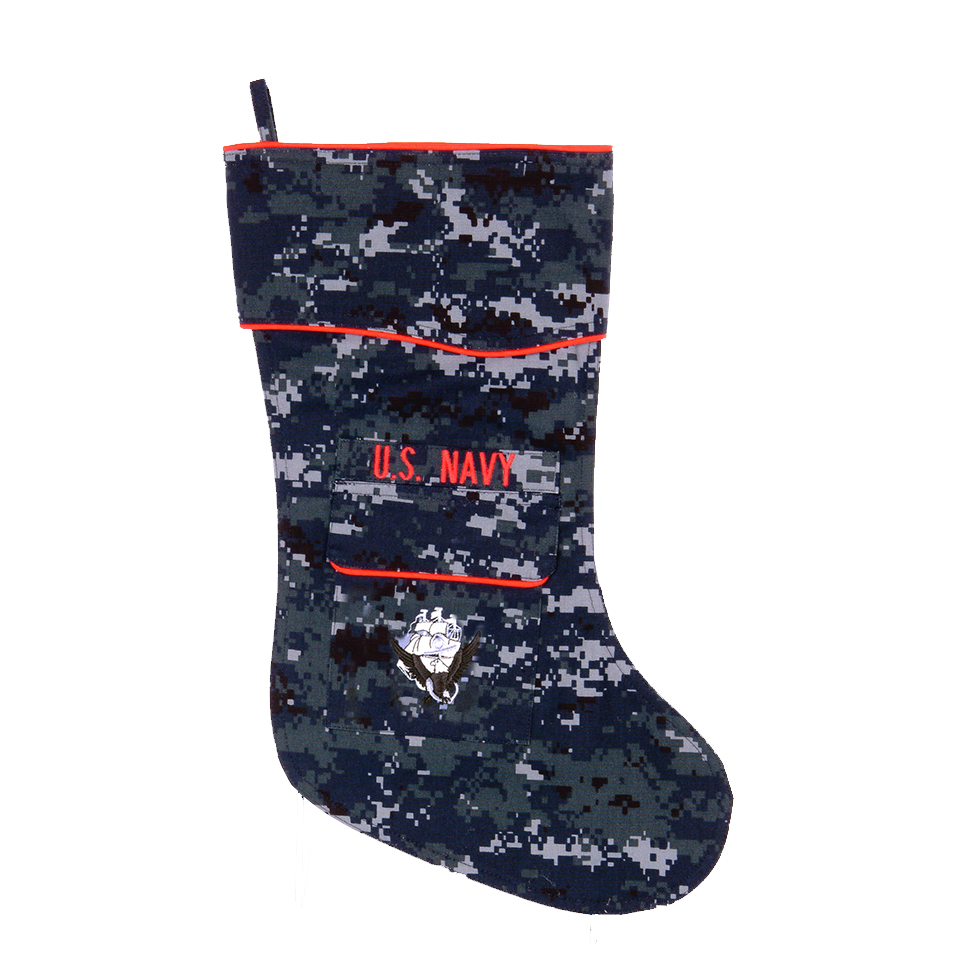 U.S. Navy Christmas stocking in NWU fabric - Camosock®